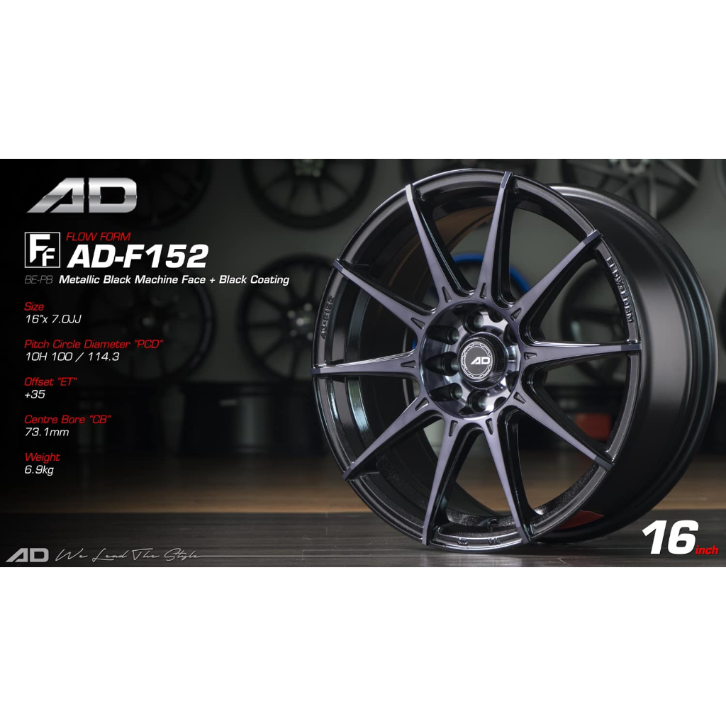 AD WHEEL SPORT RIM F152 FLOW FORMING 16 inch | Shopee Malaysia