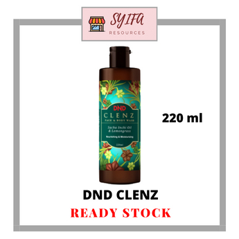 DND Clenz Face and Body Wash Sabun Sacha Inchi Oil and Lemongrass Dr Noordin Darus (220 ml ...