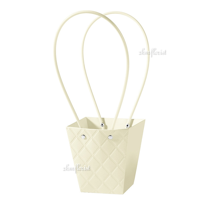 MACAROON TOTE BAG Rectangular Shaped Flower Paper Chain Handle Doorgift ...