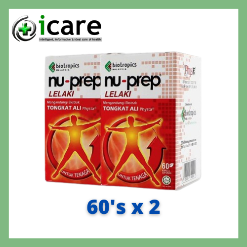 BIOTROPICS NU-PREP LELAKI TONGKAT ALI PHYSTA 60'S X 2 ( EXP DATE: 11/2026 ) | Shopee Malaysia