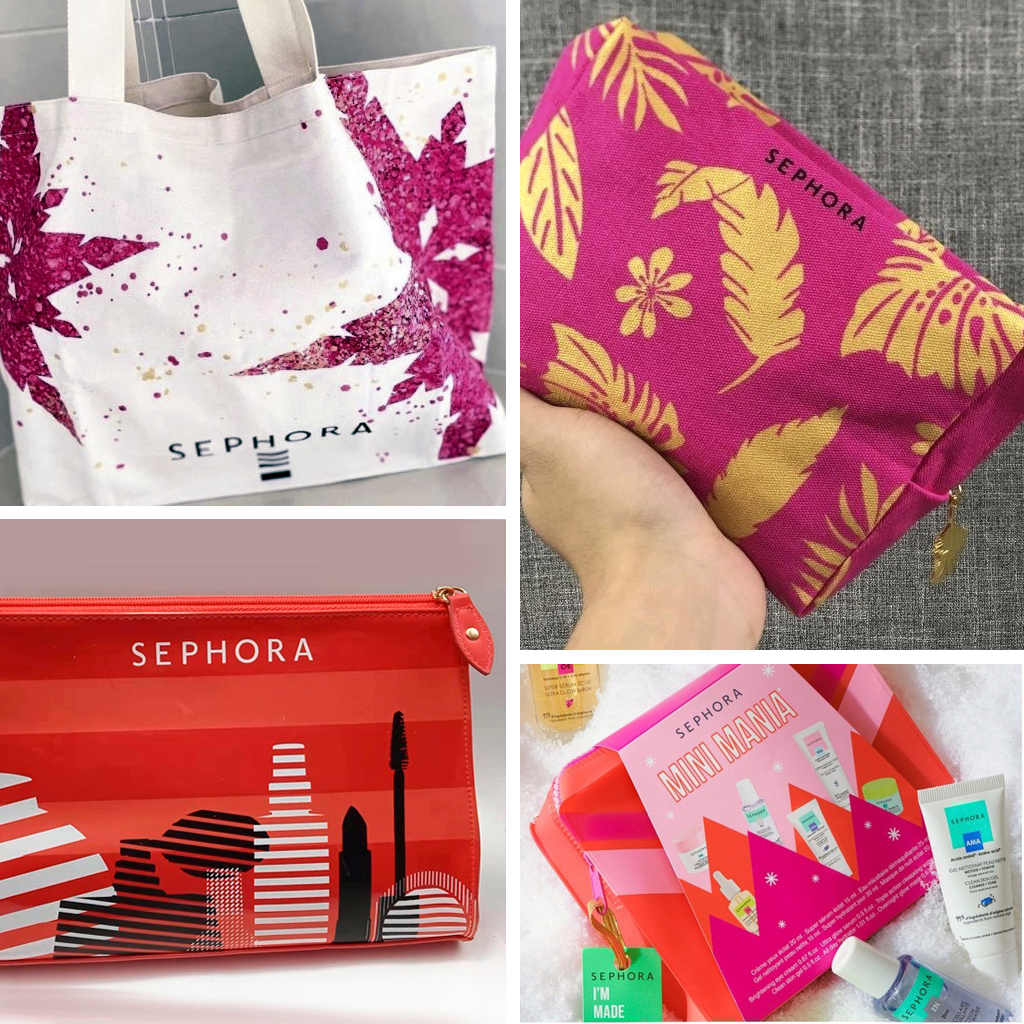 SEPHORA CLINIQUE Make up Cosmetic Bag Women Accessories Storage Mini ...