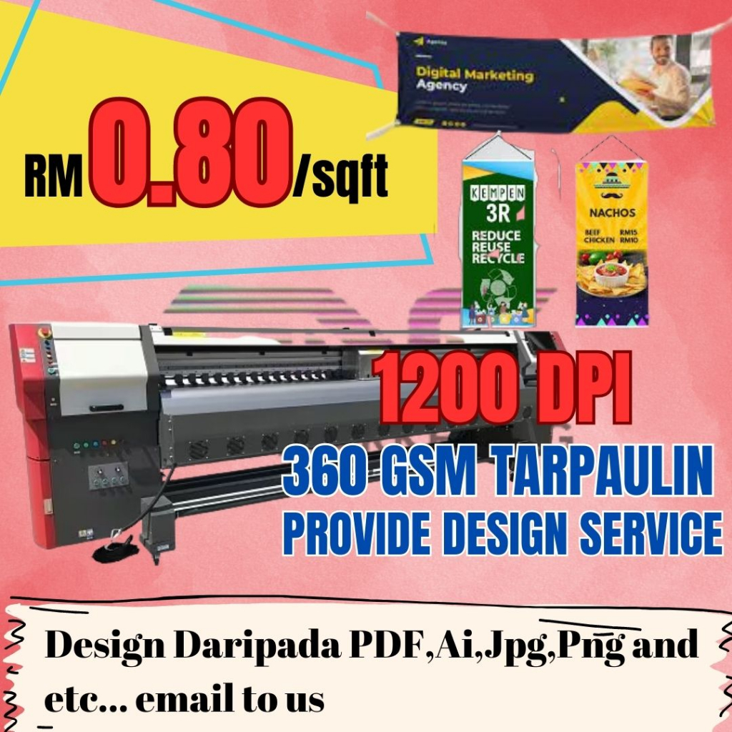 BANNER / BUNTING / PRINTING HARGA KILANG FINISHING(PVC PIPE/KAYU ...