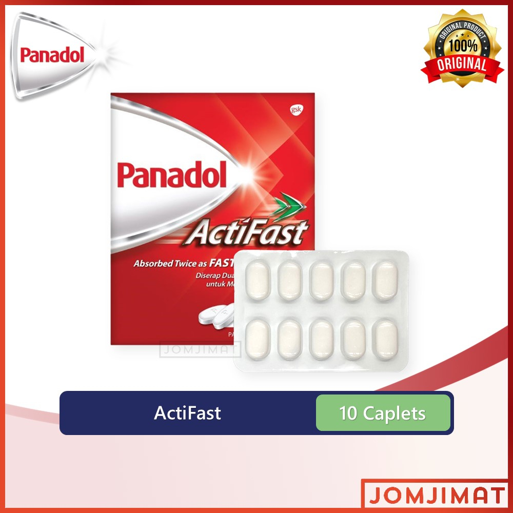 Panadol Actifast For Paracetamol 500mg 10's caplets/pack | Shopee Malaysia
