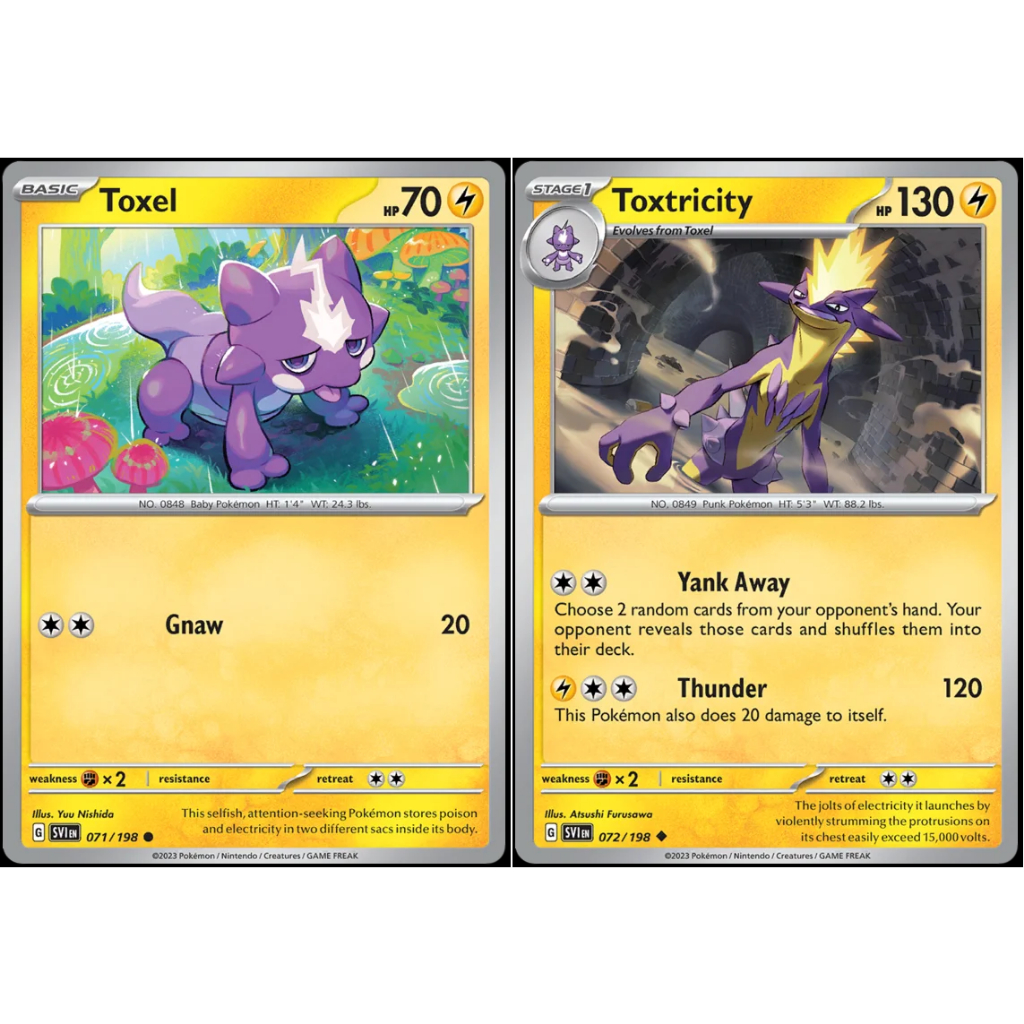 Pokemon TCG: Scarlet & Violet - Toxel / Toxtricity | Shopee Malaysia