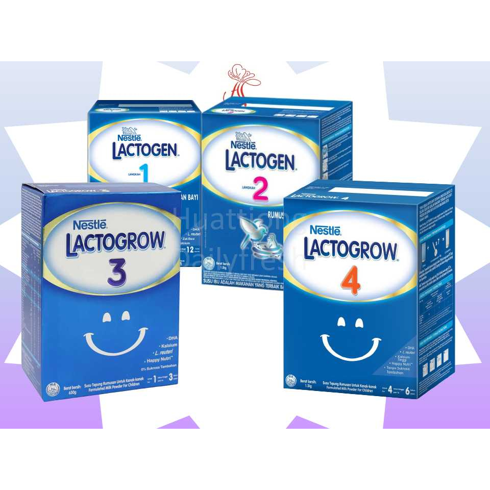 Nestle Lactogen Lactogrow 0-6 Years Old Milk Formula | Shopee Malaysia