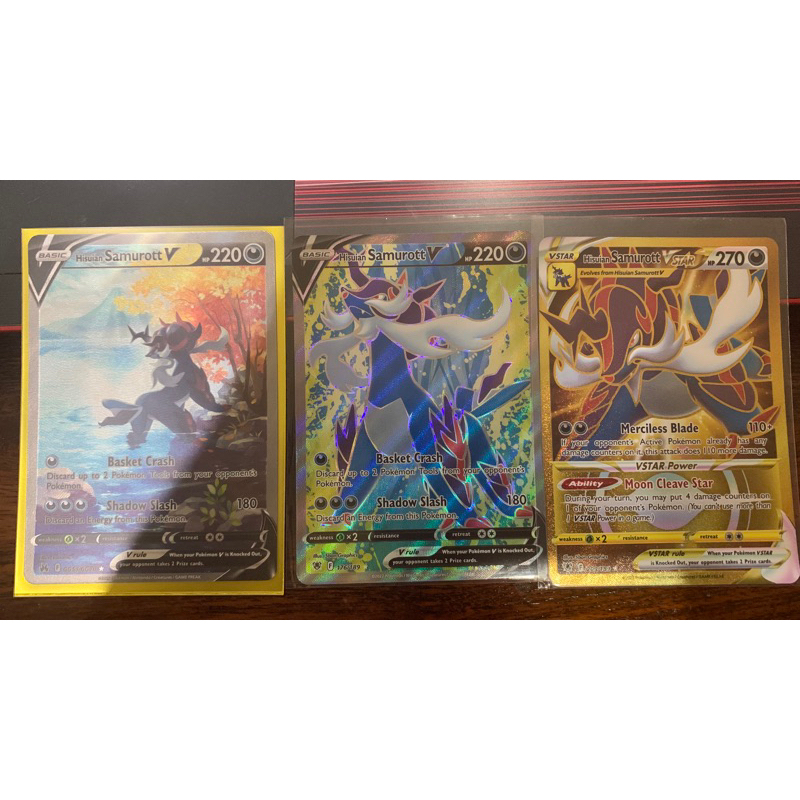 Pokemon Tcg - Samurott V full art , Alt art Vstar gold | Shopee Malaysia