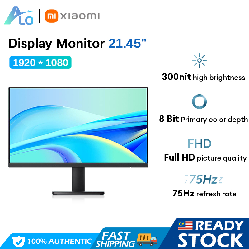 Xiaomi Redmi Display Monitor 21.45 Inch 1080P FHD 75Hz Refresh Rate 178 ...
