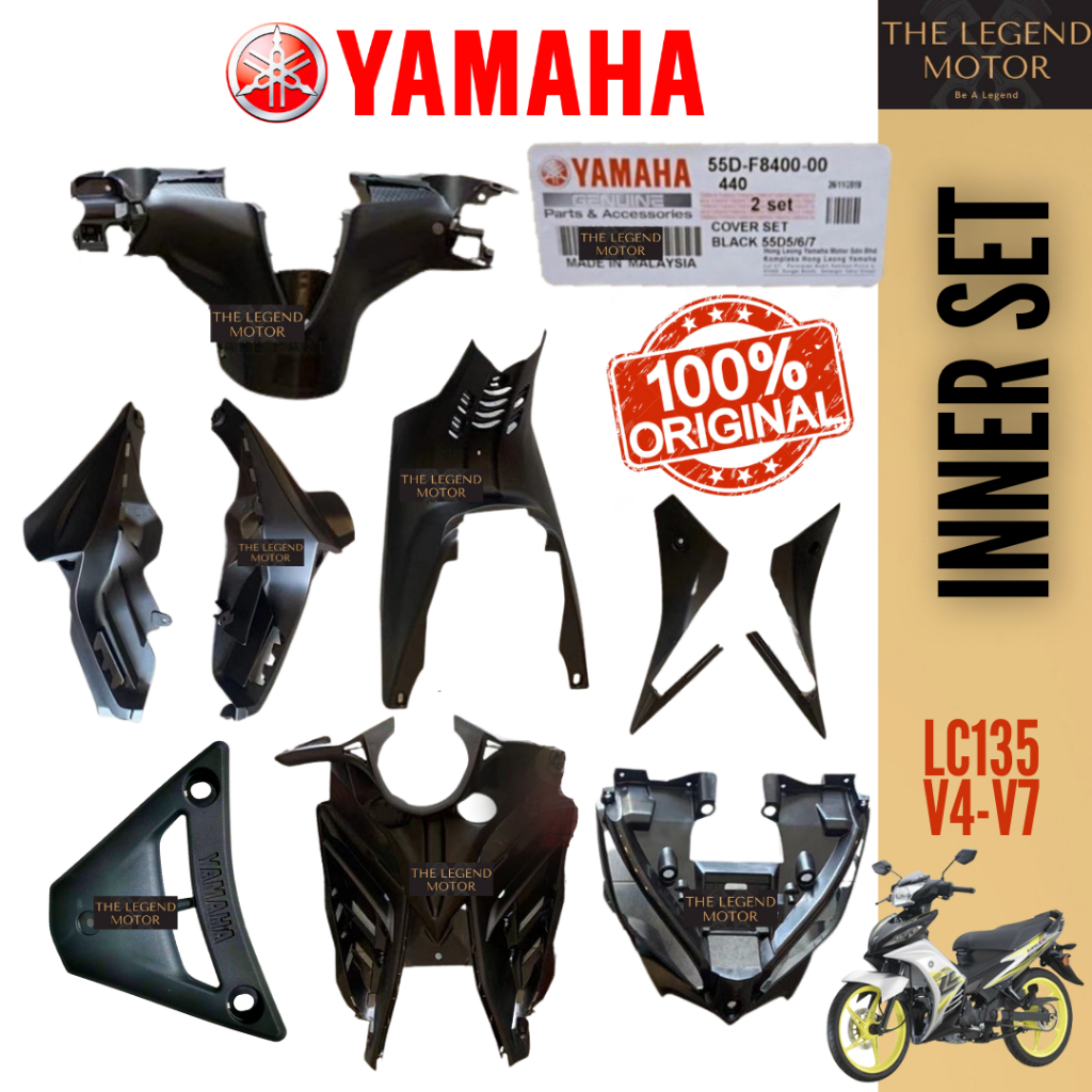 LC135 V4-V7 LC 135 135LC Cover Inner Full Set Plastic Caver Body Matt ...