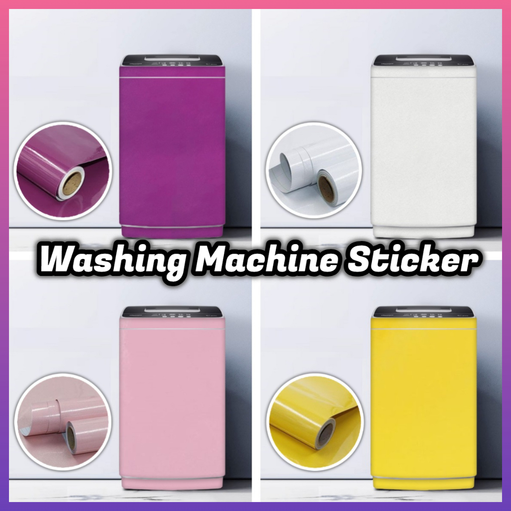 Sticker Mesin Basuh | PVC Waterproof Washing Machine Sticker Kitchen ...