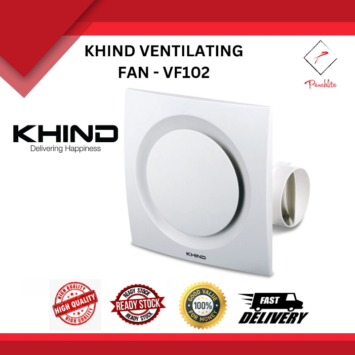KHIND - VENTILATION FAN (10") WHITE VF102 | Shopee Malaysia