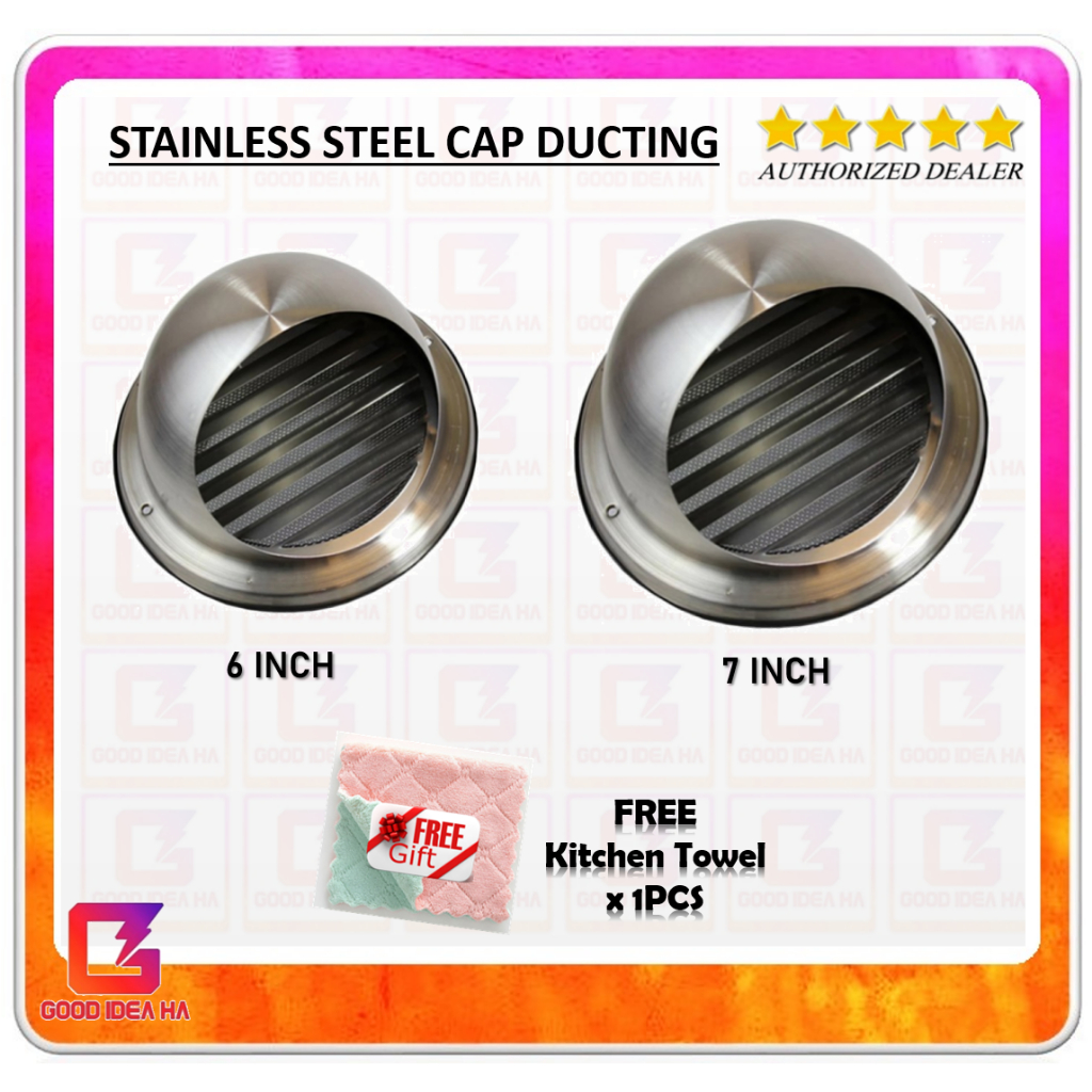 【ADD ON】Stainless Steel Ducting Cap (6" / 7") | Shopee Malaysia