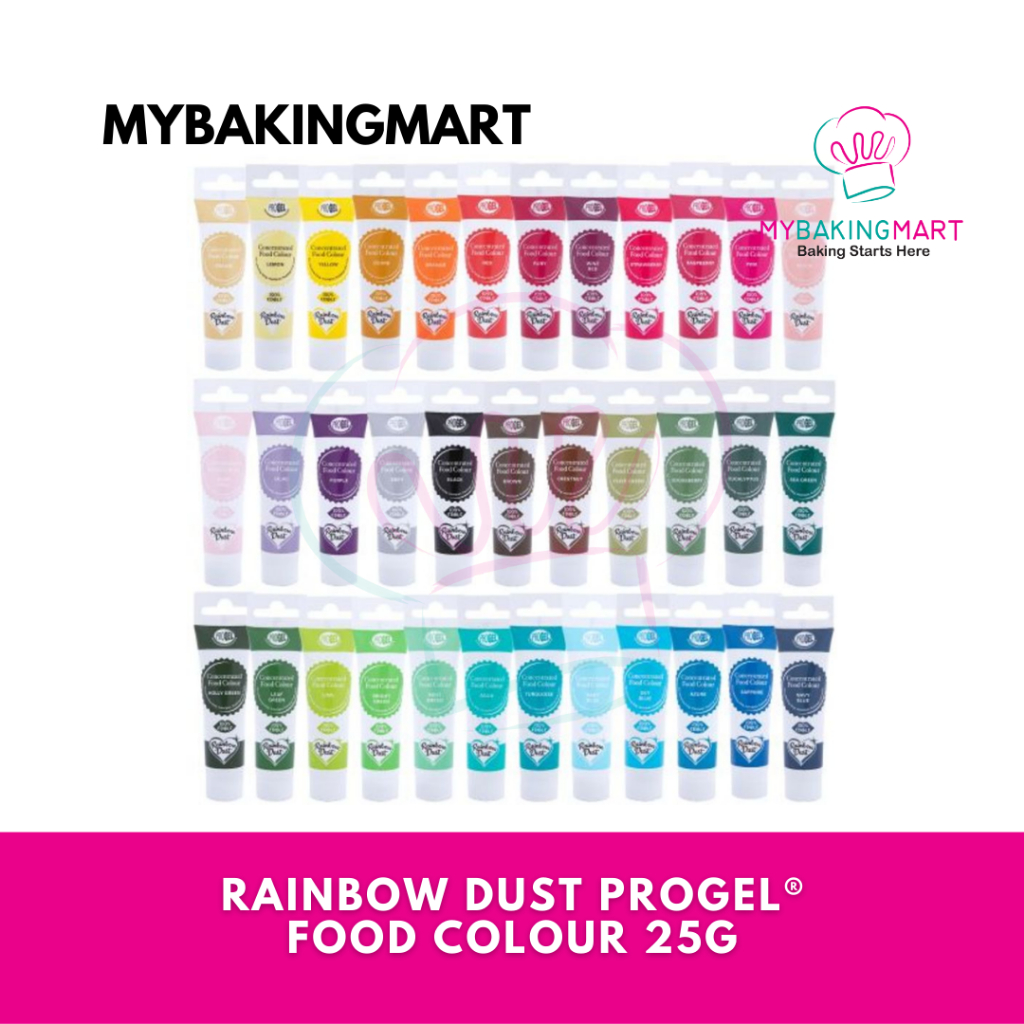 Mybakingmart | Rainbow Dust ProGel® (25g) - Edible Food Colouring ...