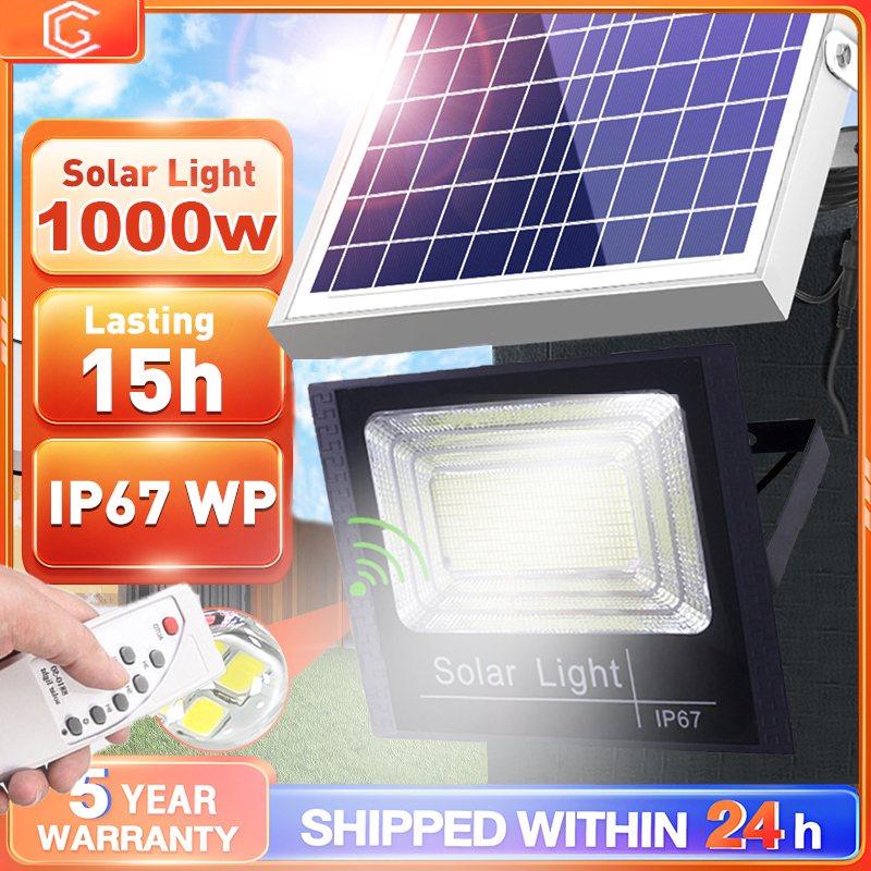 Solar Light Outdoor Lighting 50W/300W/6000W/1200W Solar Spotlight Lampu ...