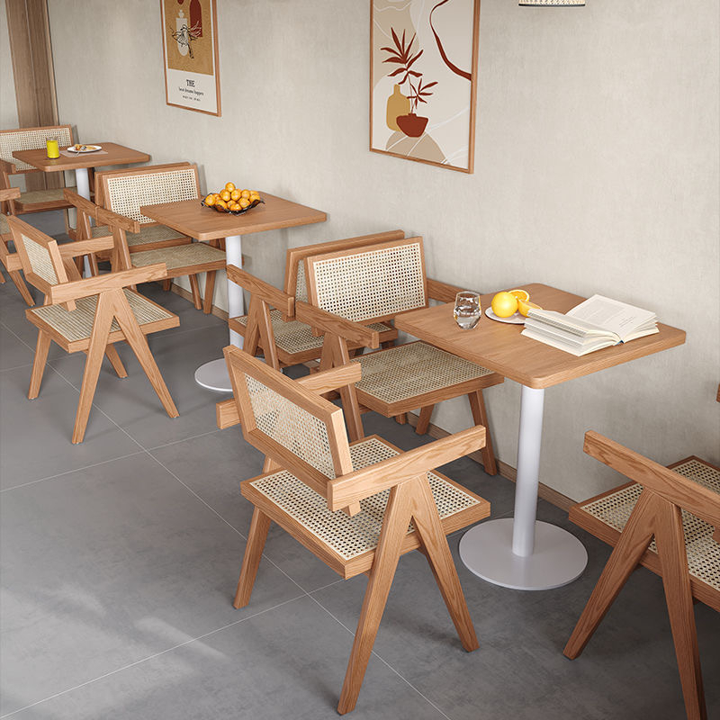 Nordic Style Coffee Table & Chair Combine Office Discussion Table ...