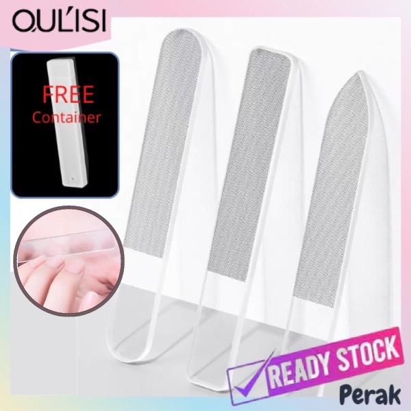 OULISI 2025 Nano Glass Nail File Polish Buffer Peel Off Tool Polisher ...