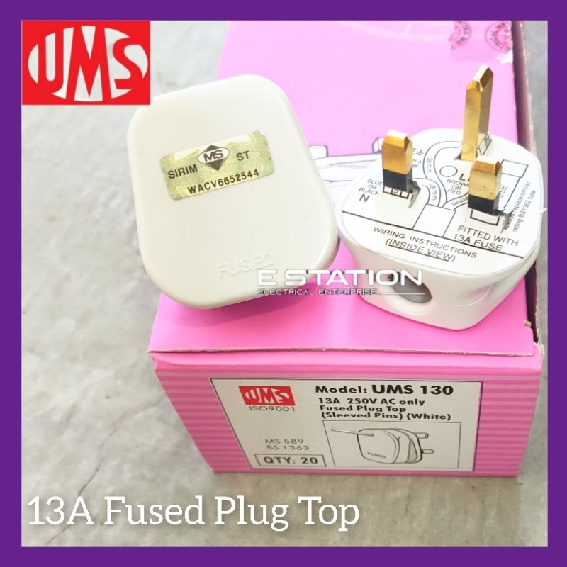 13A 3 Pin Heavy Duty Bakelite Plug Top- SIRIM APPROVED | Shopee Malaysia