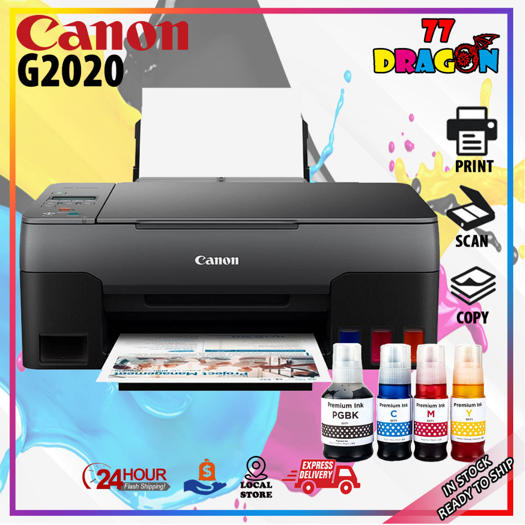 Canon Pixma G2020 / G2010 / G3010 Inkjet Refillable Ink Tank Printer ...
