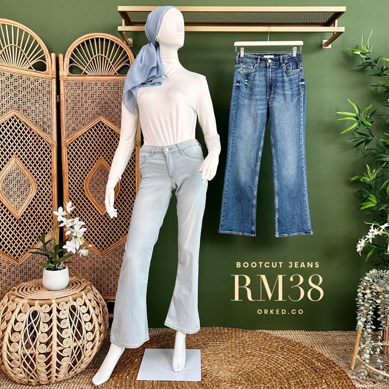 BOOTCUT JEANS BY BUTIK ORKED.CO | Shopee Malaysia