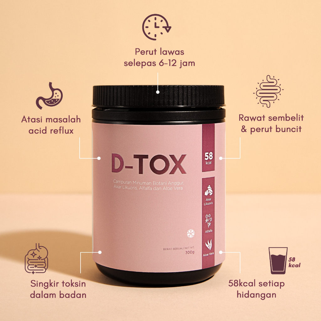 DTOX Grape 1 bottle (20sachet) | Shopee Malaysia