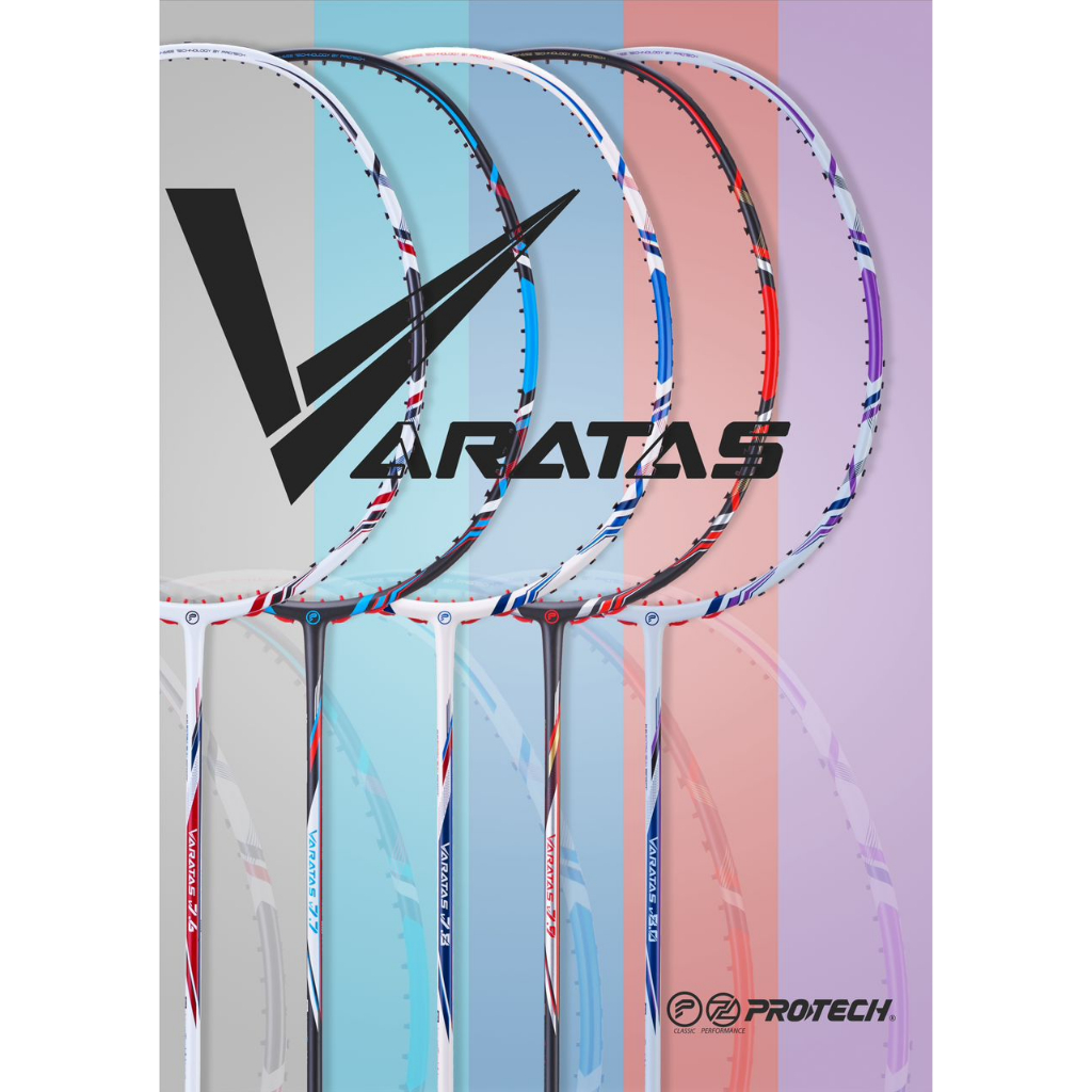 Protech Varatas V7.6 / V7.7 / V7.8 / V7.9 / V8.0 Badminton Racket (5U) | Shopee Malaysia