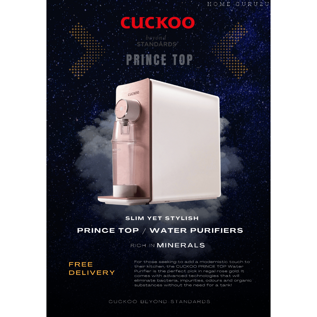 CUCKOO WATER PURIFIERS PRINCE TOP (THE GOLD) | Shopee Malaysia