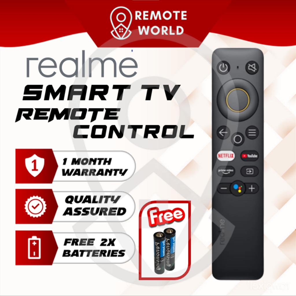 RealMe Smart TV Remote Control | Alat Kawalan Jauh RealMi Smart TV ...