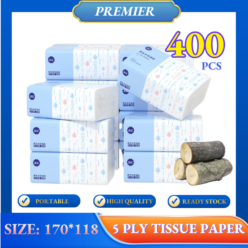 Manhua big size tissue paper blue pumping paper household toilet ...