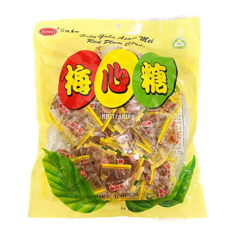 100pcs JOMEI RED PLUM CANDY / 梅心糖 GULA-GULA ASAM MEI | Shopee Malaysia