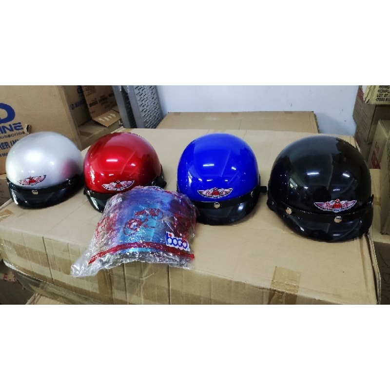 HELMET HALF CUT STENG SIAP VISOR | Shopee Malaysia
