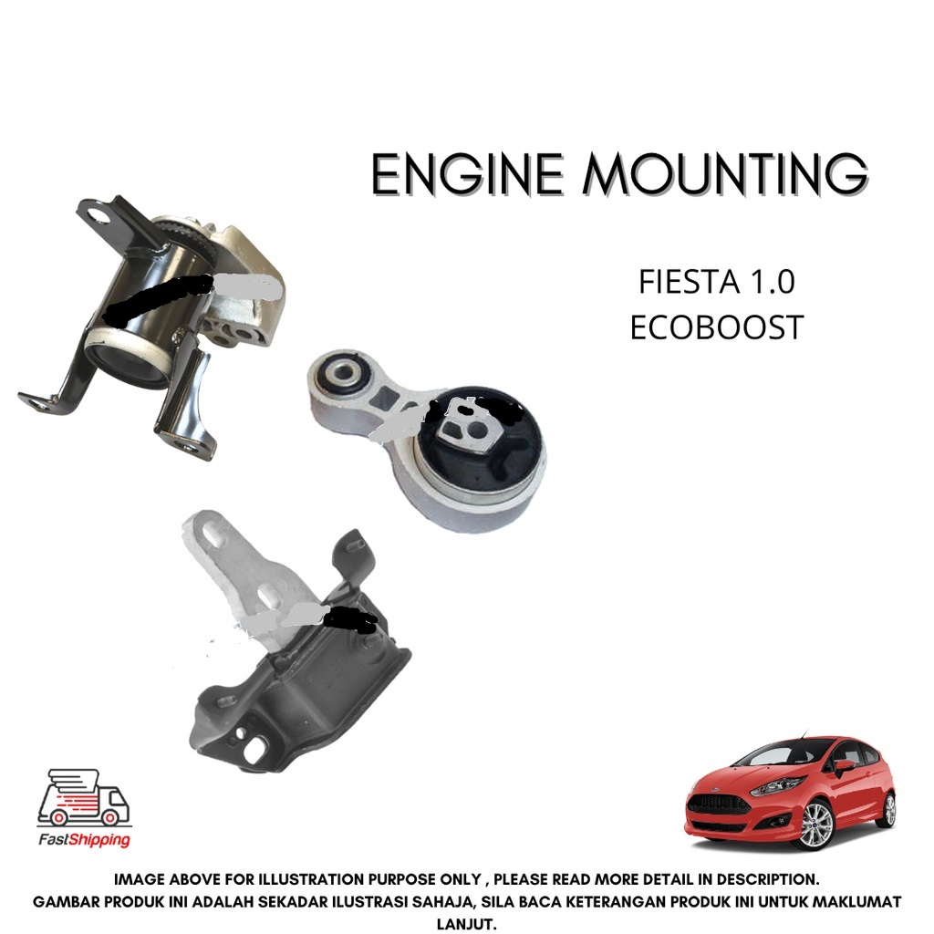 Ford Fiesta 1.0 Ecoboost Engine Mount/Gearbox Mounting | Shopee Malaysia
