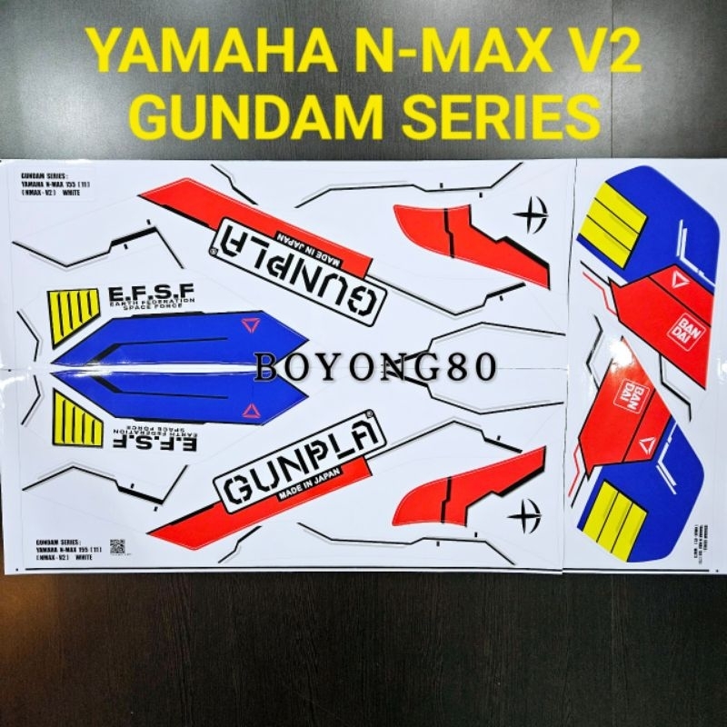 YAMAHA NMAX V2 N-MAX V2 GUNDAM SERIES BODY STICKER ( READY STOCK ...