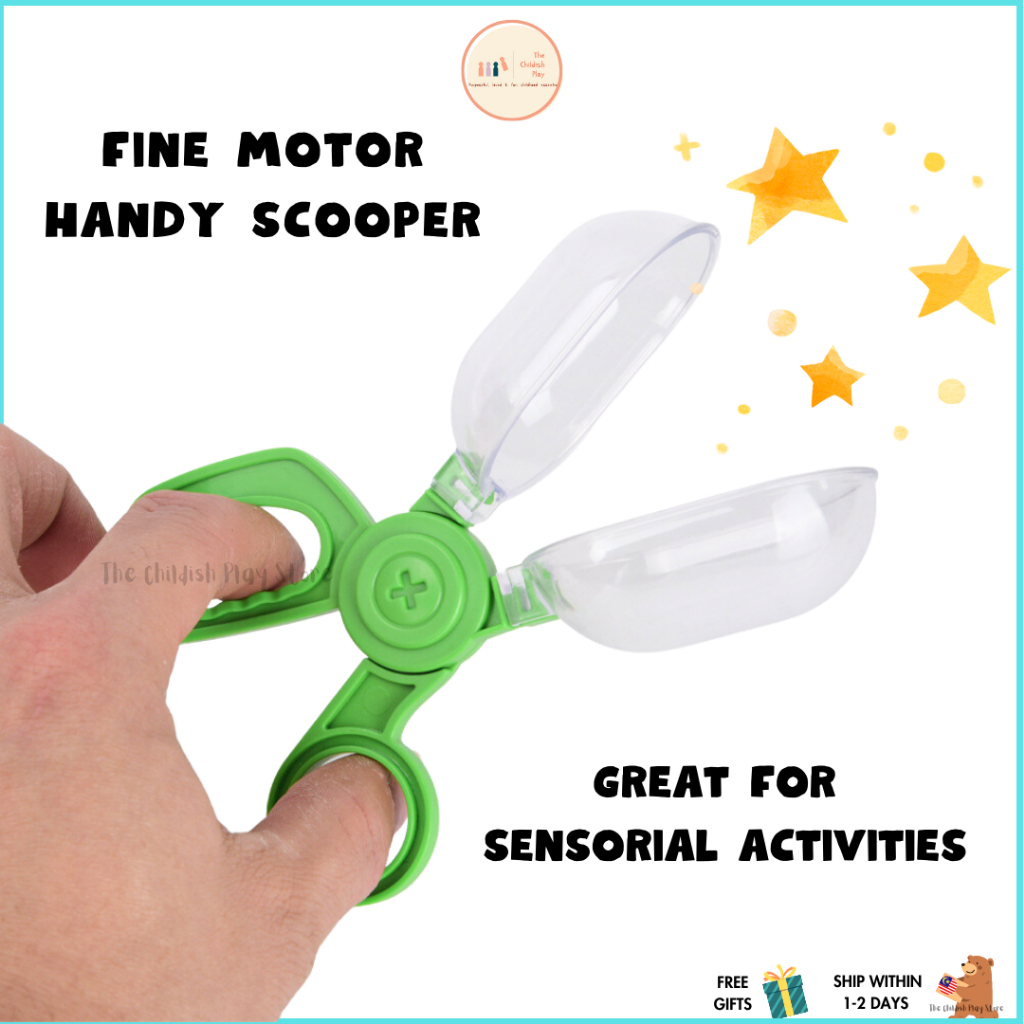 Montessori Fine Motor Tools for Toddlers Kids Scoop Child Dropper Pop ...