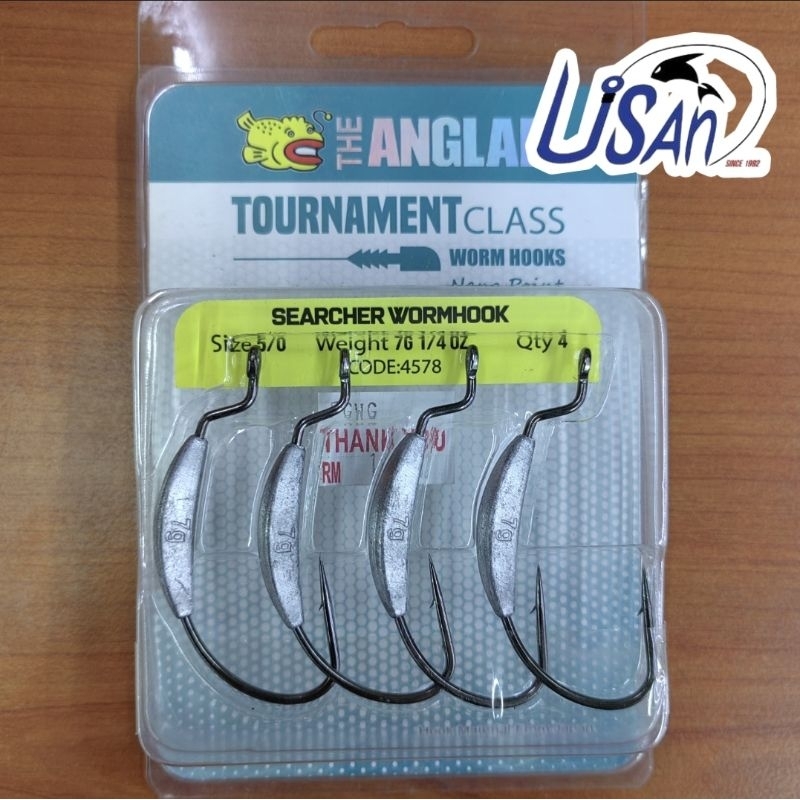 (OFFER) 1.7g/2.4g/3g/5.3g/7g TOURNAMENT CLASS Worm Hooks | Shopee Malaysia