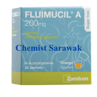 Fluimucil A 200mg orange flavours/600mg lemon flavours (1box) | Shopee ...