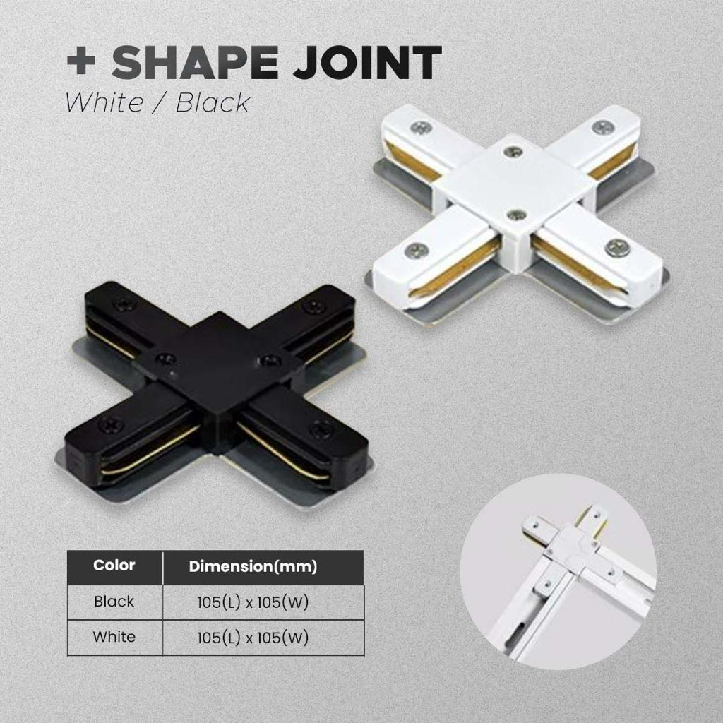 1 METER/2 METER BLACK/WHITE TRACK RAIL/TRACK BAR/TRACK JOINT FOR LED ...