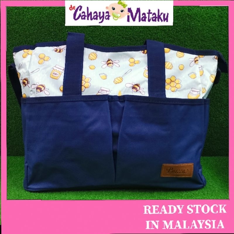 Mama Beg / Printed Diaper Mama Bag Brand Pureen | Shopee Malaysia