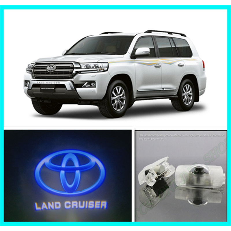 2 X TOYOTA Land Cruiser Projection Welcome Light Car Door LED Logo ...