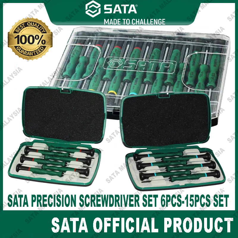 SATA Precision Screwdriver Set Slotted Phillips Hex Torx Screwdriver ...