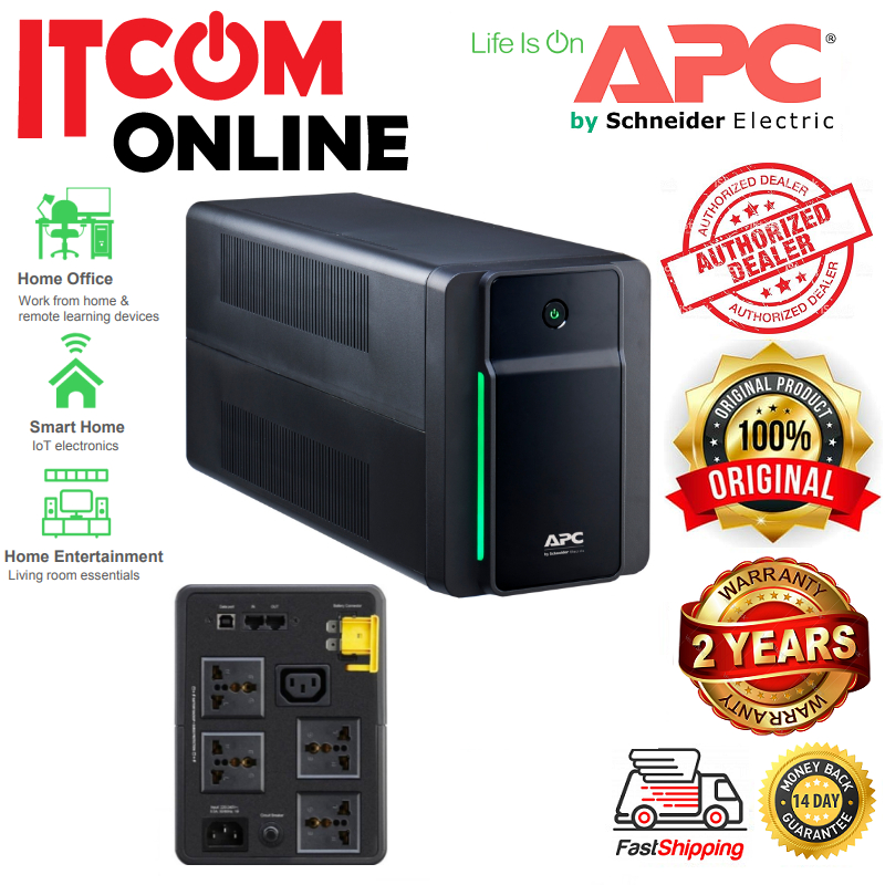 APC 1200VA EASY-UPS 230V UPS (BX1200MI-MS) *WITH AUTO-SHUTDOWN SOFTWARE ...