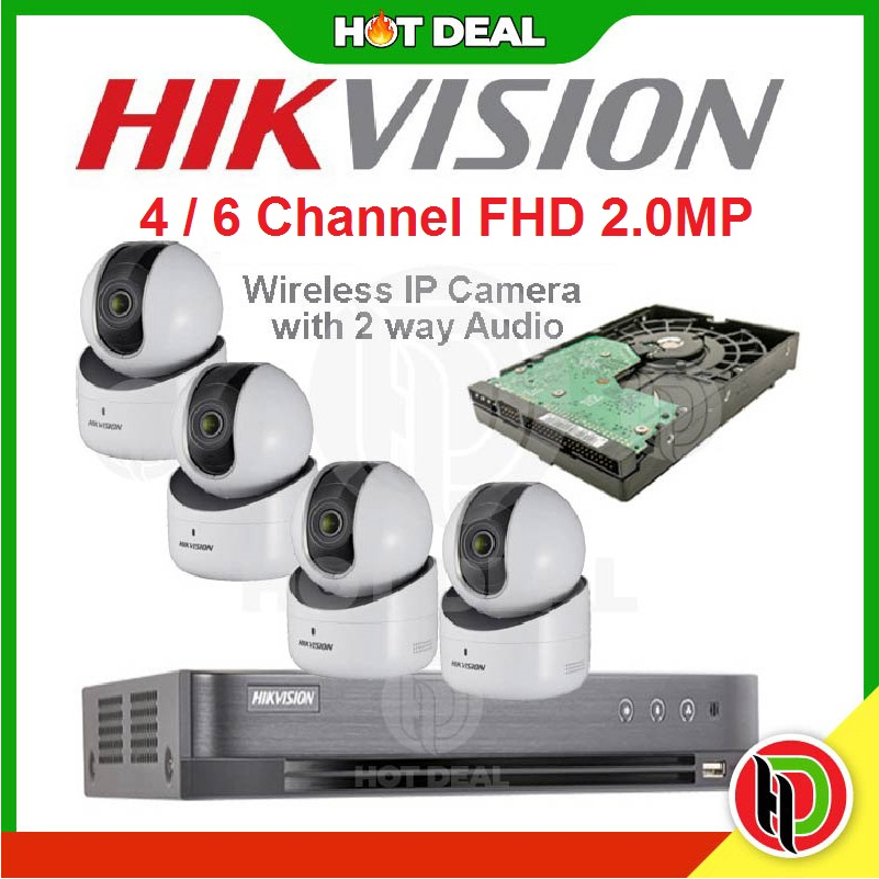 4 Channel Hikvision Wireless CCTV - Hikvision Wireless IP CCTV Camera ...
