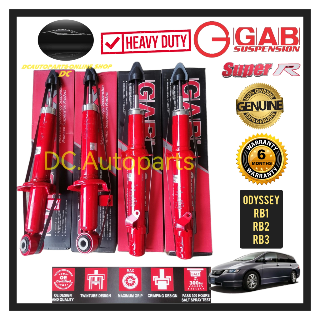 ORIGINAL GAB SUPER R HEAVY DUTY HONDA ODYSSEY RB1 RB2 RB3 FRONT OR REAR ABS FRT RR | Shopee Malaysia
