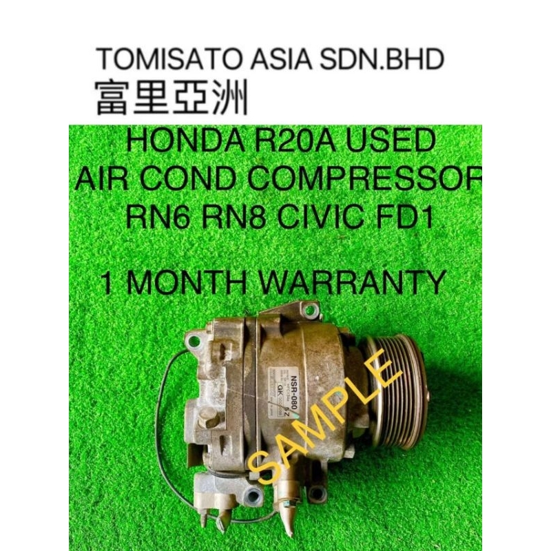 HONDA STREAM RN6 2.0L E/G AIR CONDITIONER PUMP (USED PARTS STOCK ...