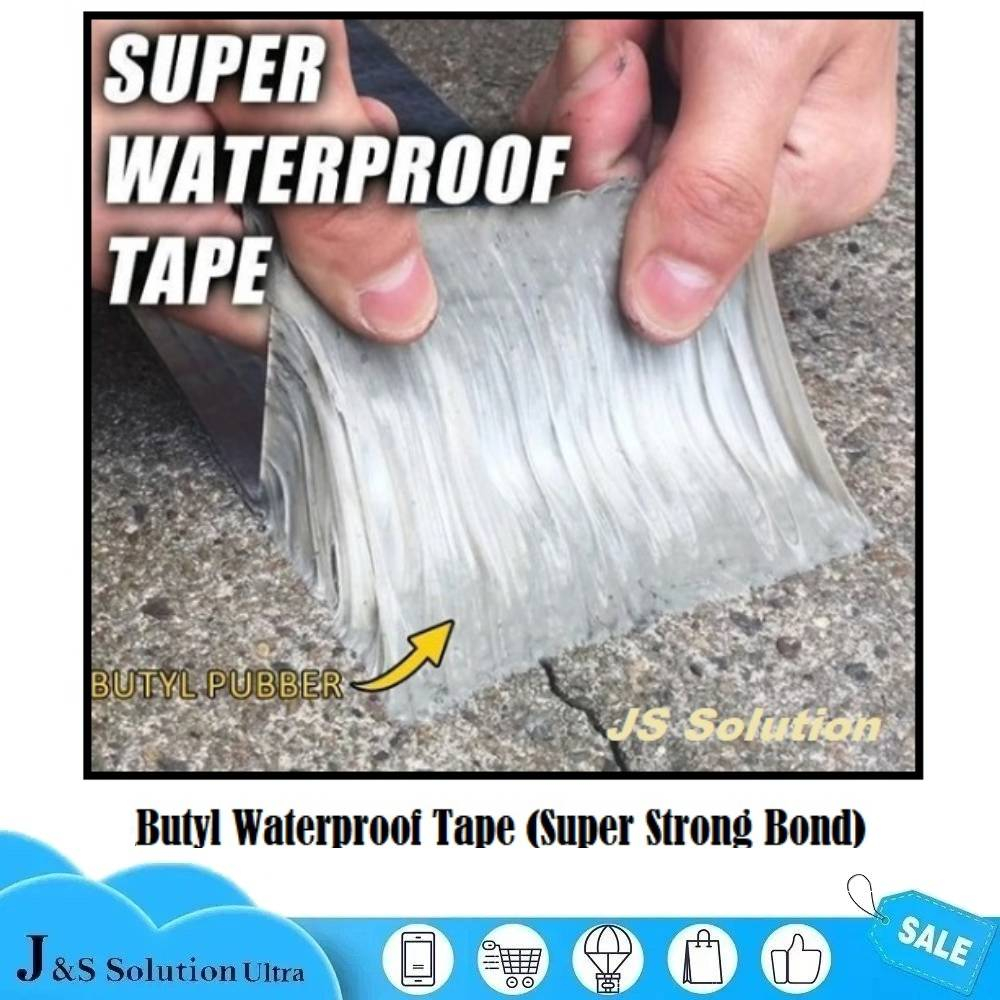 BOSSMAN Super Strong Waterproof Tape Butyl Seal Rubber Aluminum Foil ...