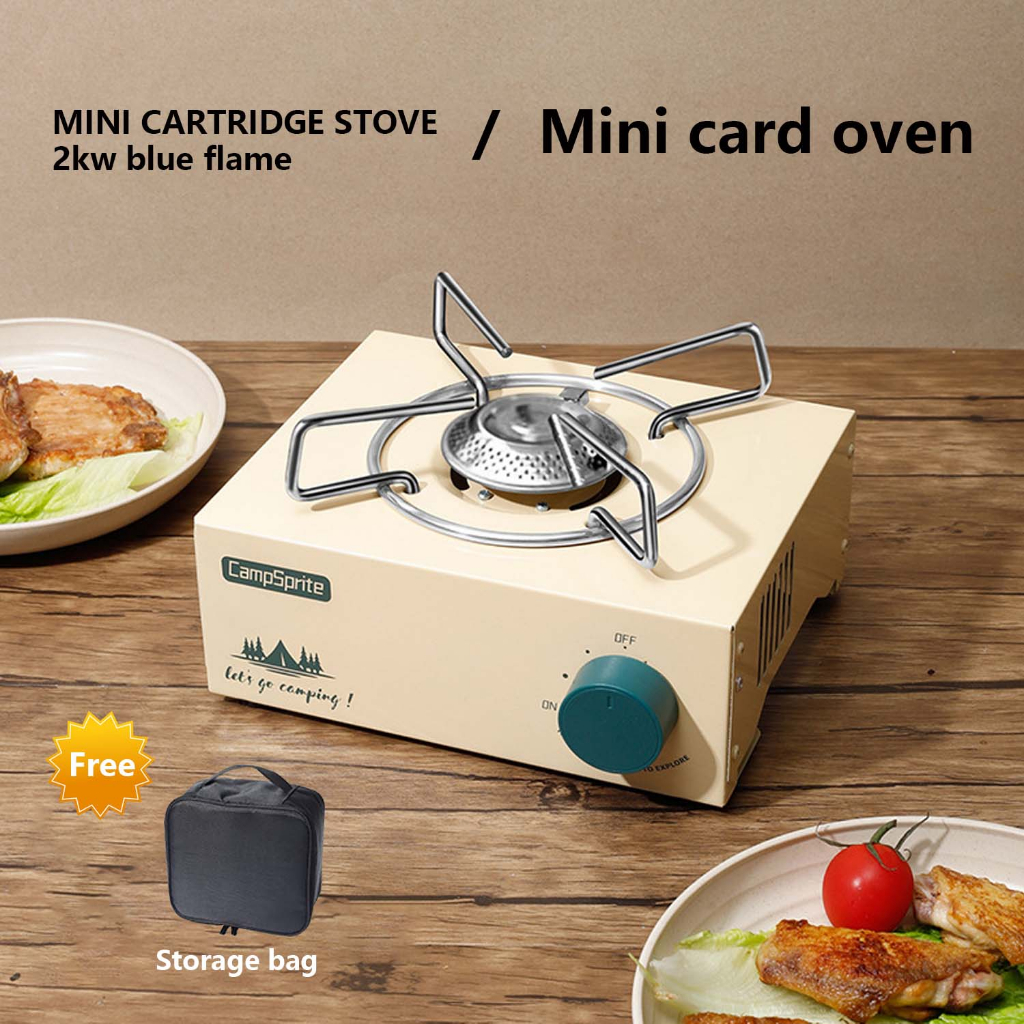 Mini Portable Cassette Gas Stove 2KW Cartridge Burner Furnace Outdoor ...