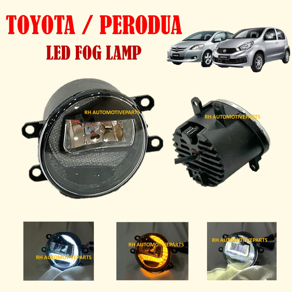 LED Fog Lamp Perodua Toyota Myvi Alza Bezza Vios Camry RAV4 Altis ...