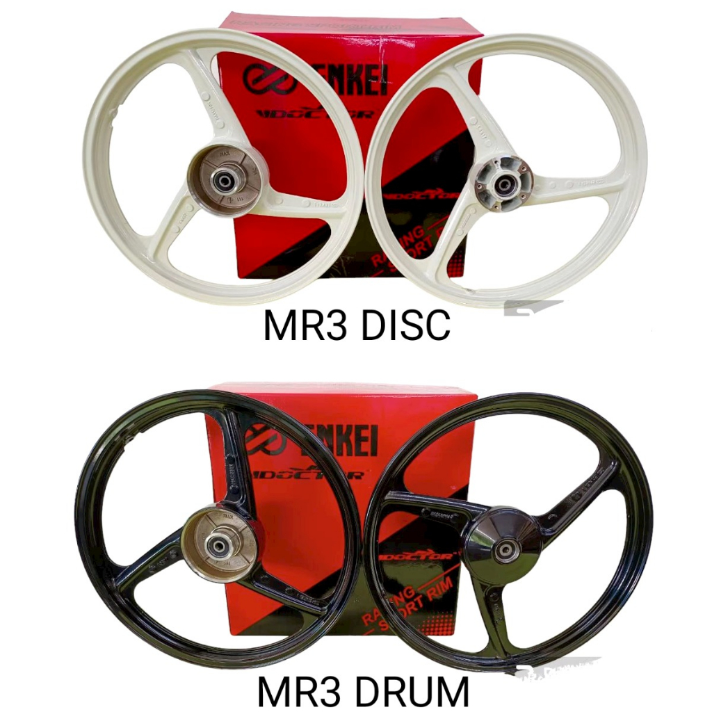 MODENAS MR3 3 LEG SPORT RIM 3 BATANG ENKEI DOCTOR (140-160X17) SPORTRIM ...