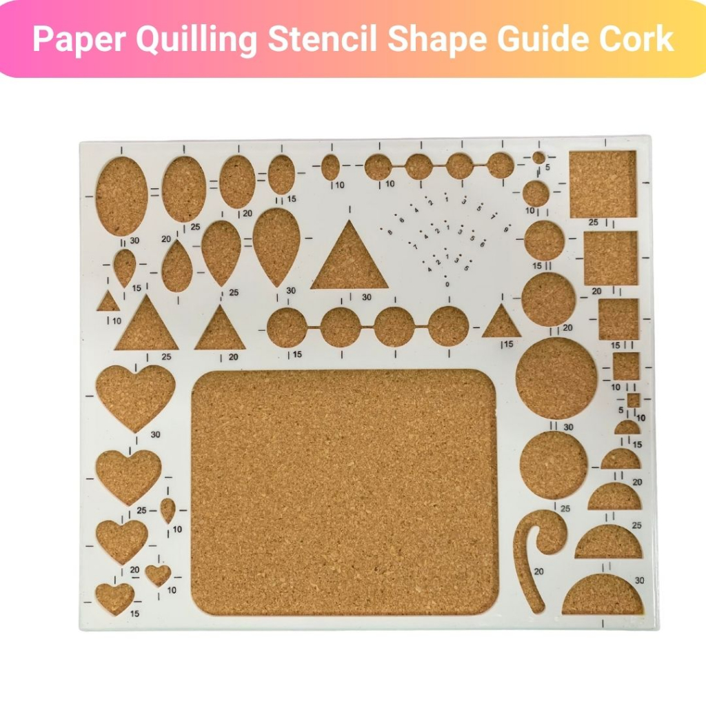 Paper Quilling Stencil Shape Guide Cork / Quilling Mould | Shopee Malaysia