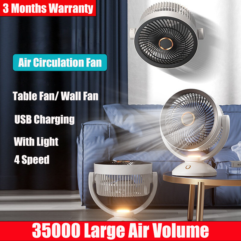 [Ready Stock] 9 Inch Super Big Circulation Fan Turbo Cooling Auto Swing ...