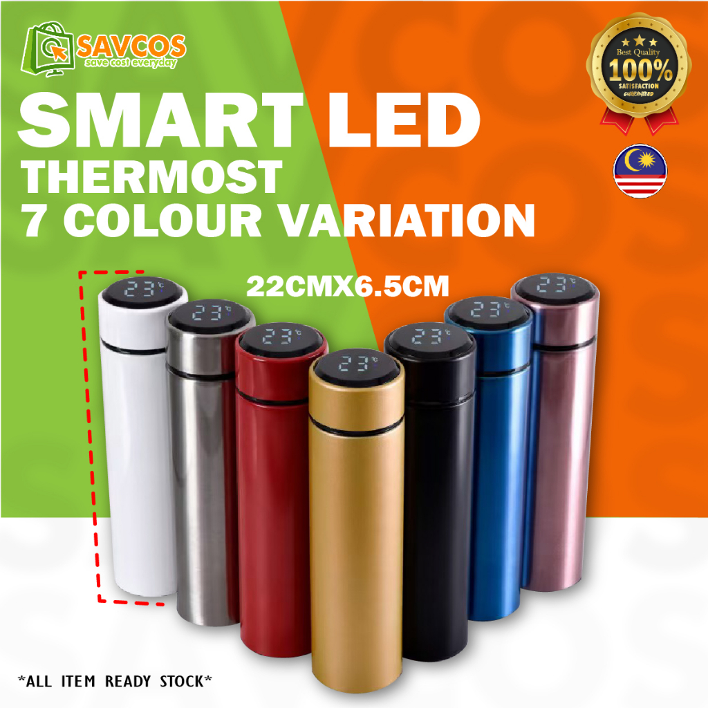 Smart Thermos LED temperature display Vacuum Flask Thermos Keep Warm ...