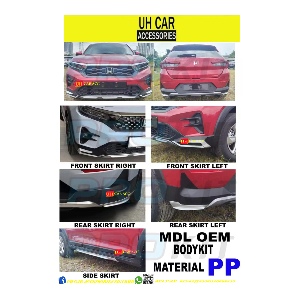 HONDA WRV WR-V OEM MDL PP BODYKIT WITH PAINT | Shopee Malaysia